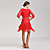 Latin Dance Dresses Women's Performance Spandex 3/4 Length Sleeve ...